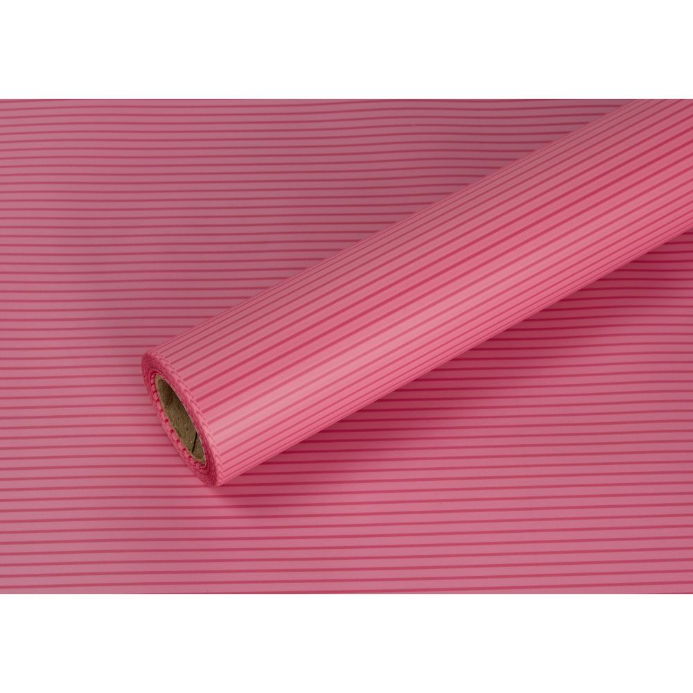 BOPP Printed - Striped Paper - 50 microns. Color: Cherry Pink. (58cm x ...